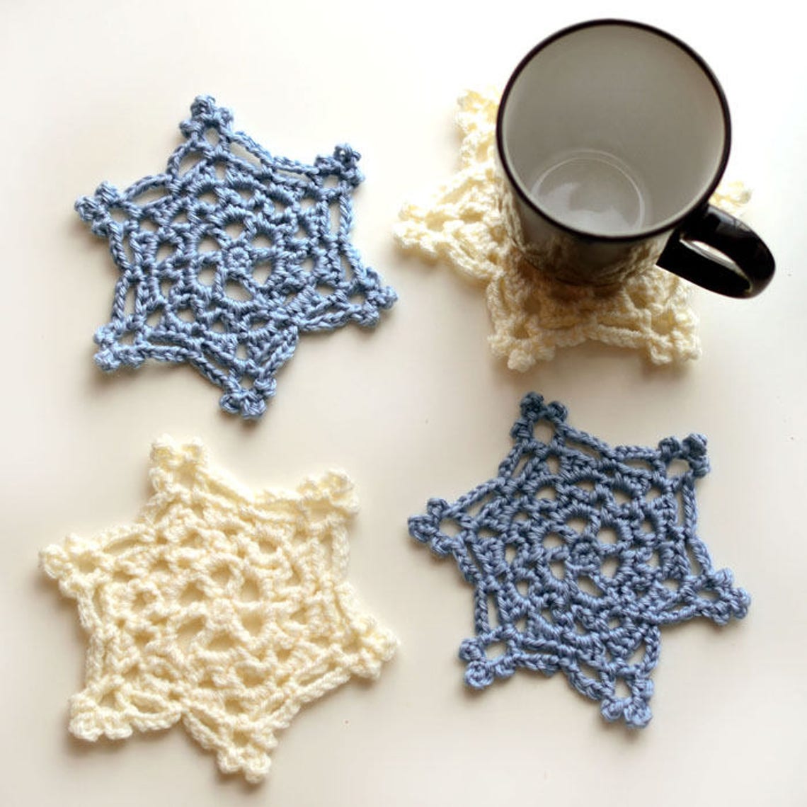 Snowflake Coaster PDF Crochet Pattern Instant Download - Etsy