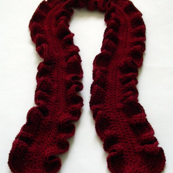 Ruffle Scarf Pattern - Etsy