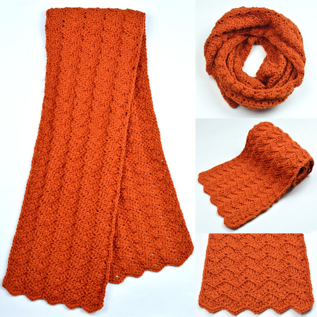 Solid Chevron Scarf - PDF Crochet Pattern - Instant Download - Etsy