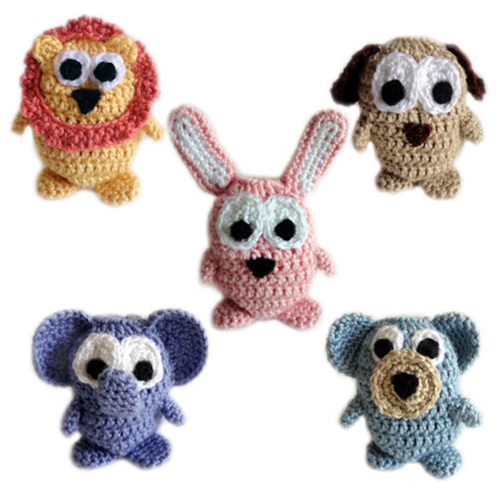5 Animal Drawstring Bags - PDF Crochet Pattern - Instant Download - Etsy