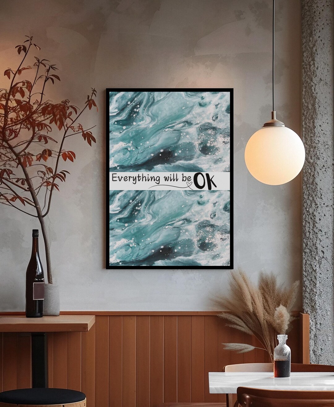 Ocean Watercolor Print, Positive Affirmation Wall Art (digital Download ...