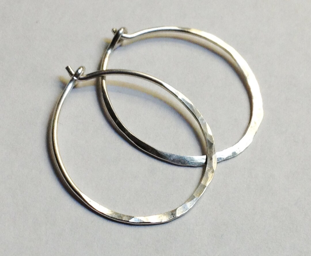 Sterling Silver Hoop Earrings, 925 Sterling Silver Hoop Earrings ...