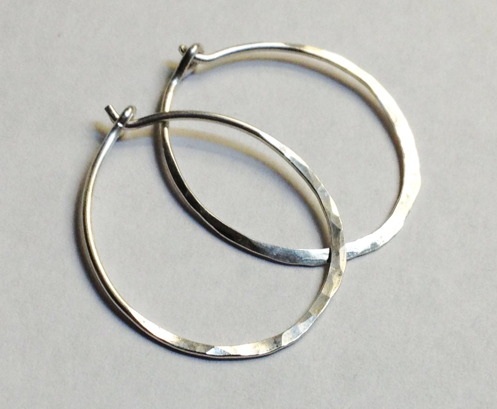 Sterling Silver Hoop Earrings 925 Sterling Silver Hoop - Etsy
