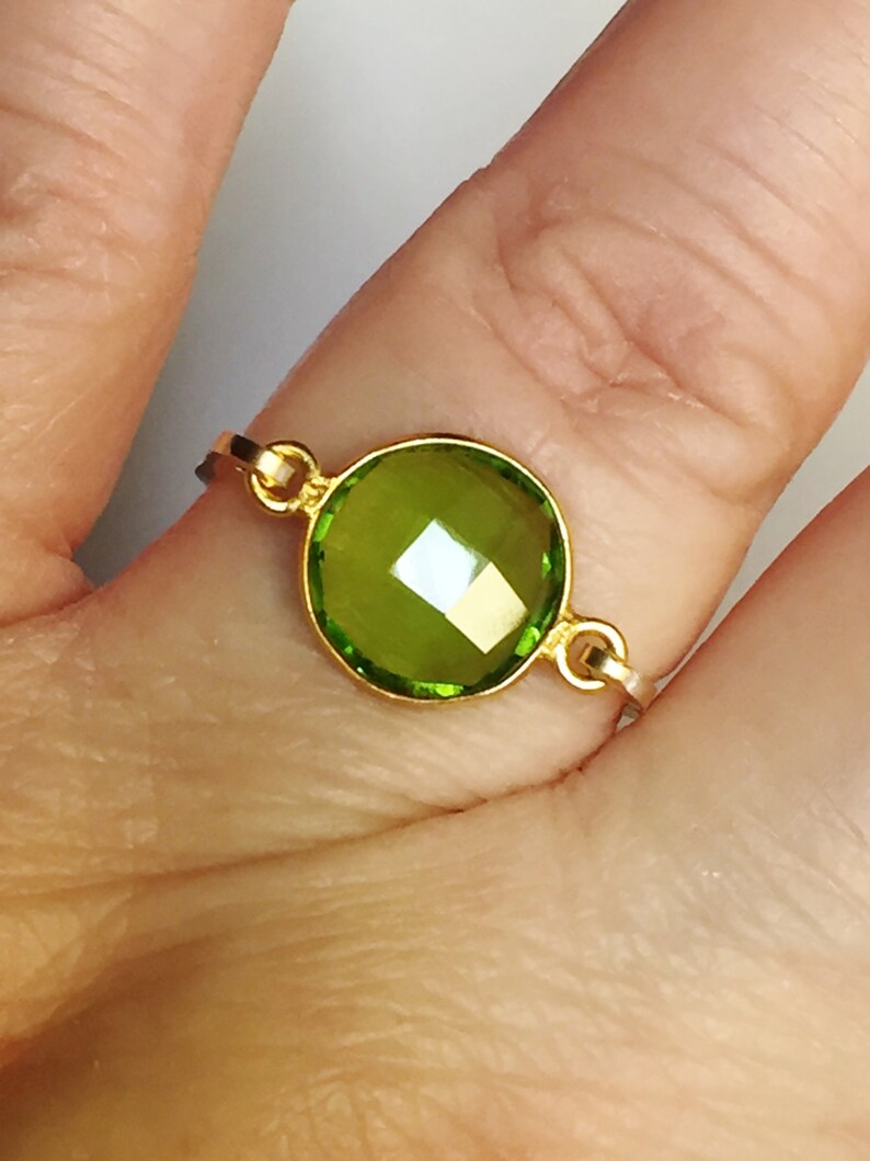Peridot Ring, August Birthstone, Peridot Jewelry, 14K Gold Filled Ring ...