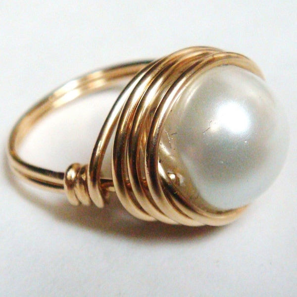 Wire Wrapped Pearl - Etsy