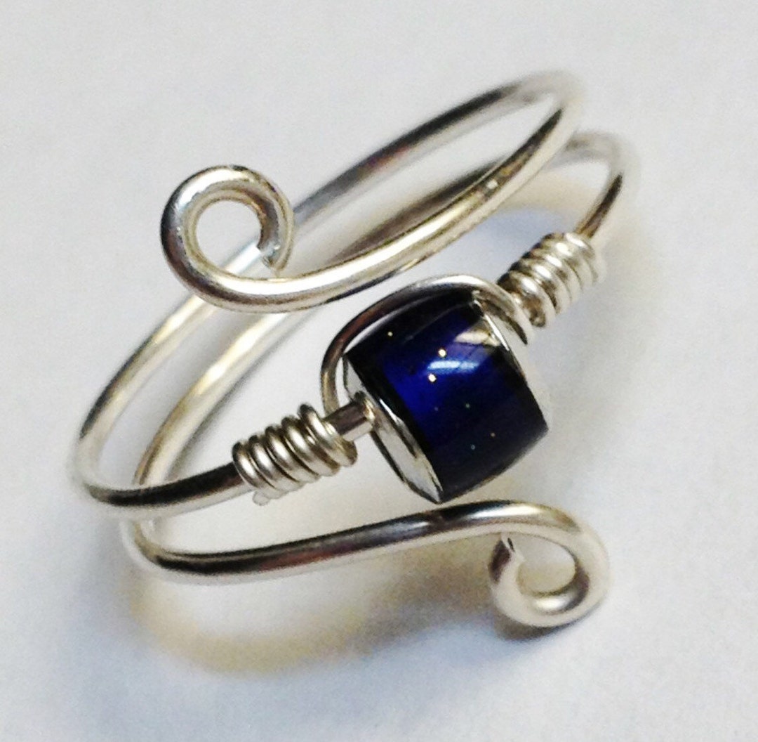 Mood Ring, Mood Jewelry, Mood Bead Ring, Sterling Silver Ring - Etsy