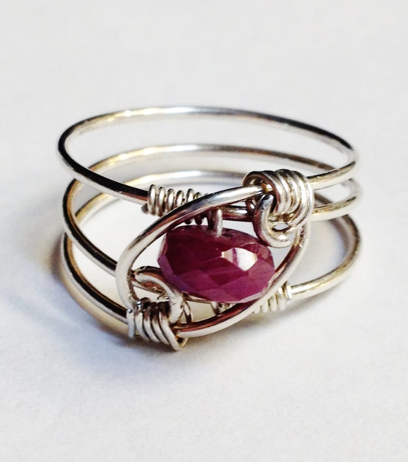 Ruby Ring Ruby Jewelry Ruby Gemstone Ring Red Ruby Ring - Etsy