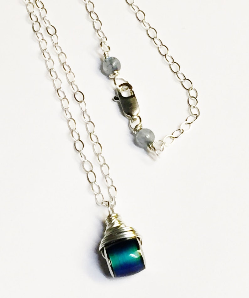 Mood Necklace Mood Jewelry Sterling Silver Mood Necklace or 14K Gold ...