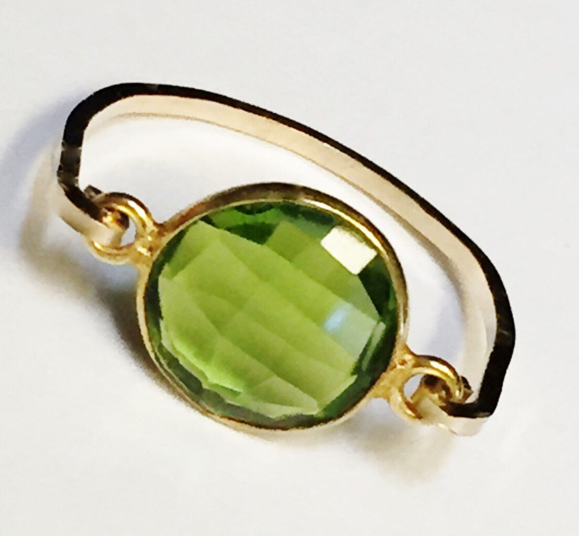 Peridot Ring, August Birthstone, Peridot Jewelry, 14K Gold Filled Ring ...