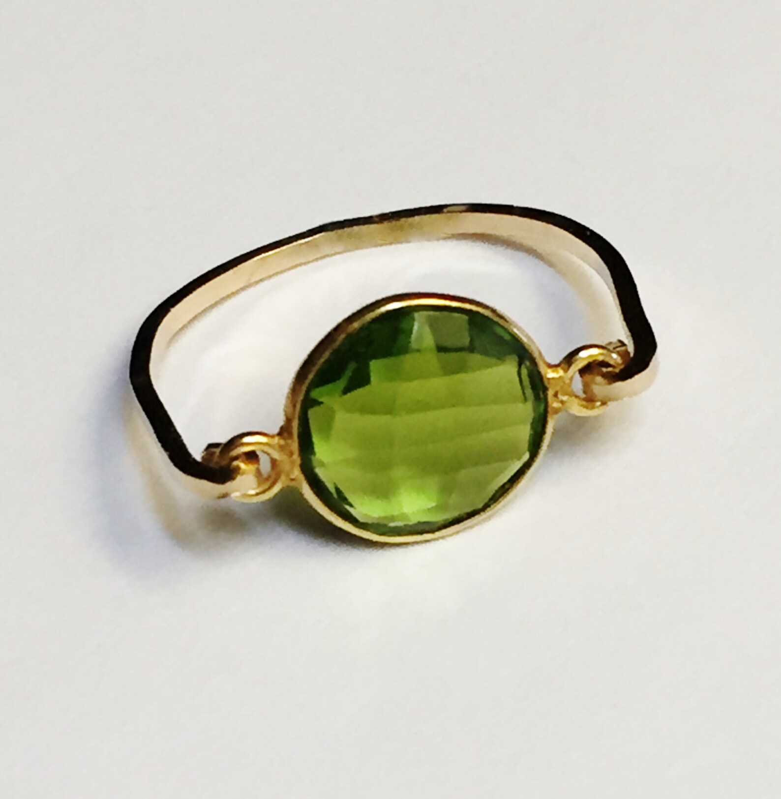 Peridot Ring, August Birthstone, Peridot Jewelry, 14K Gold Filled Ring ...