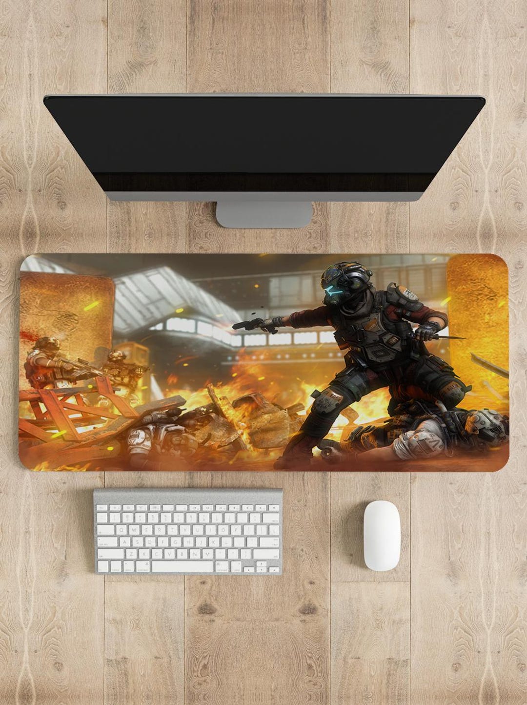 Titanfall Gaming Mouse Pad: Personalized Printing, Stitched Edges - Etsy