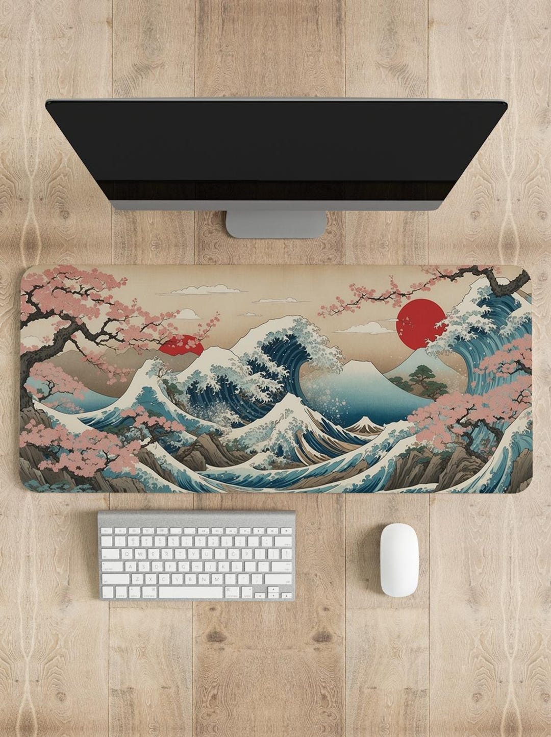 Japanese Art Mouse Pad | Different Sizes Personalized Printing | Gaming ...