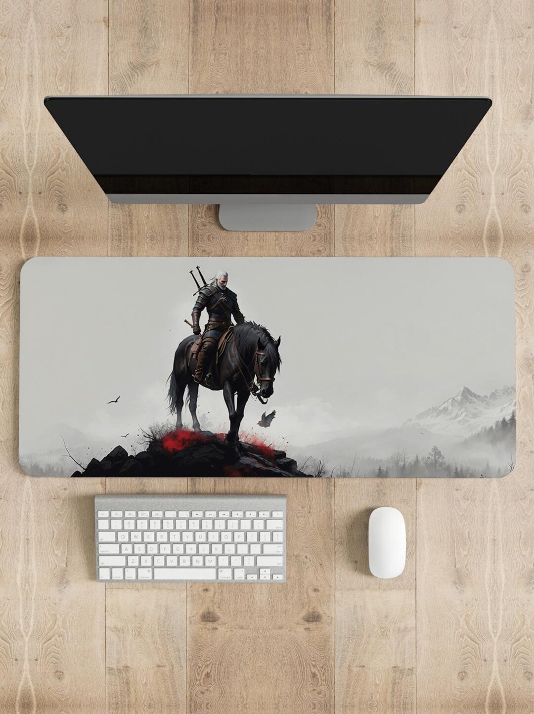 The Witcher 3 Mouse Pad: Personalized Gaming Desk Mat - Etsy