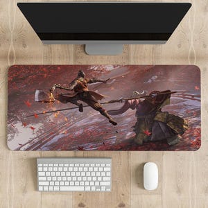 Sekiro Shadows Die Twice Mouse Pad: Vibrant Gaming Desk Mat - Etsy