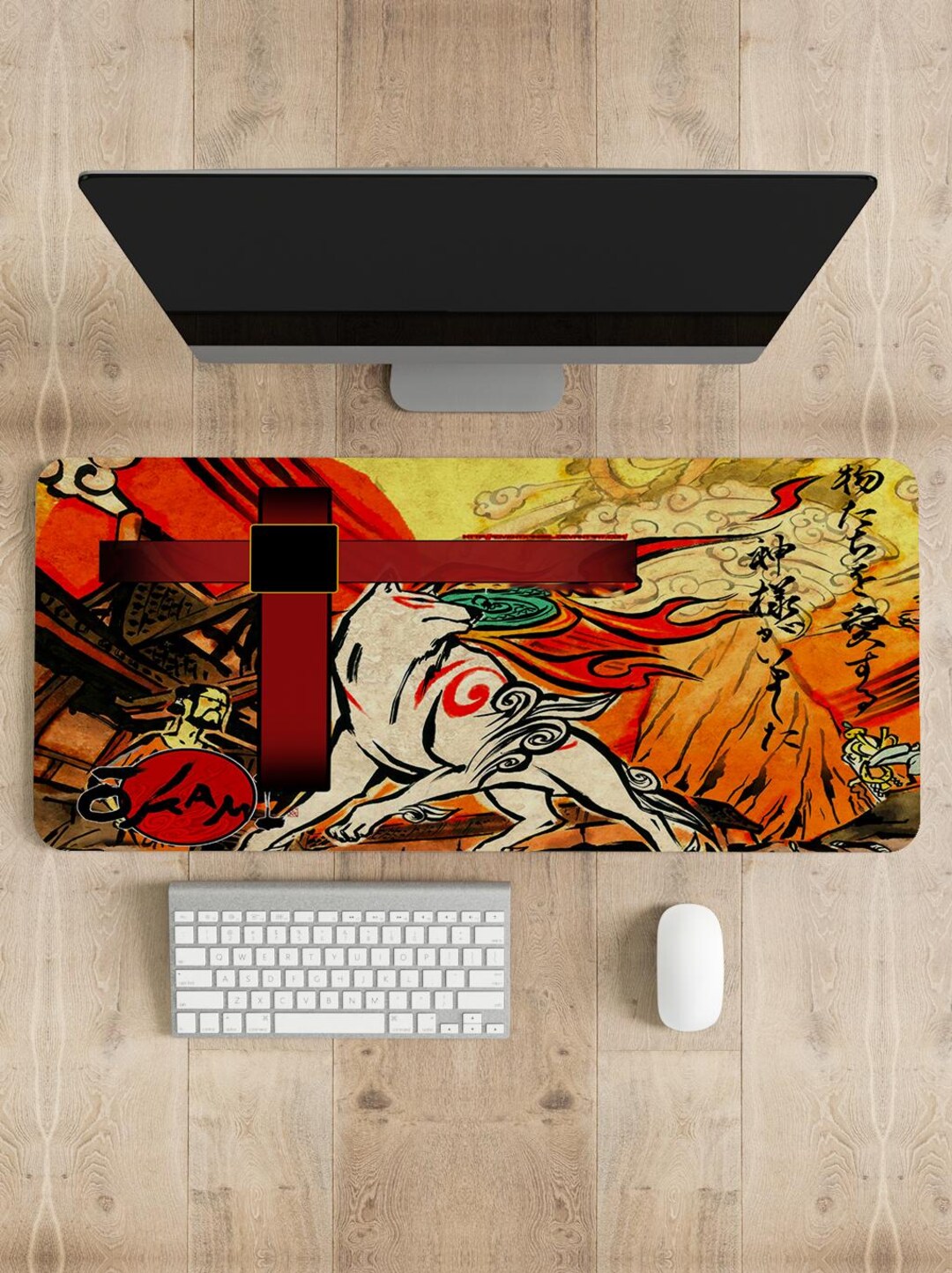 Okami Mouse Pad | Different Sizes Personalized Printing | Gaming Mouse ...