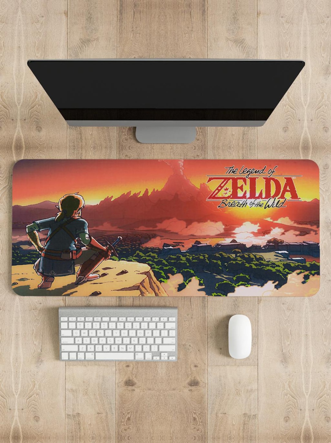 Zelda Mouse Pad: Breath of the Wild, Gaming Desk Mat - Etsy