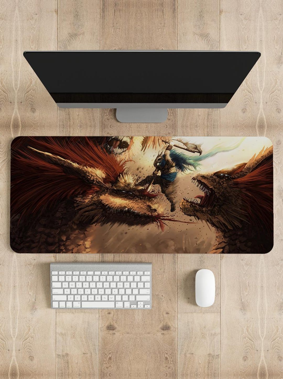 Monster Hunter Gaming Mouse Pad: Personalized Anime Desk Mat - Etsy