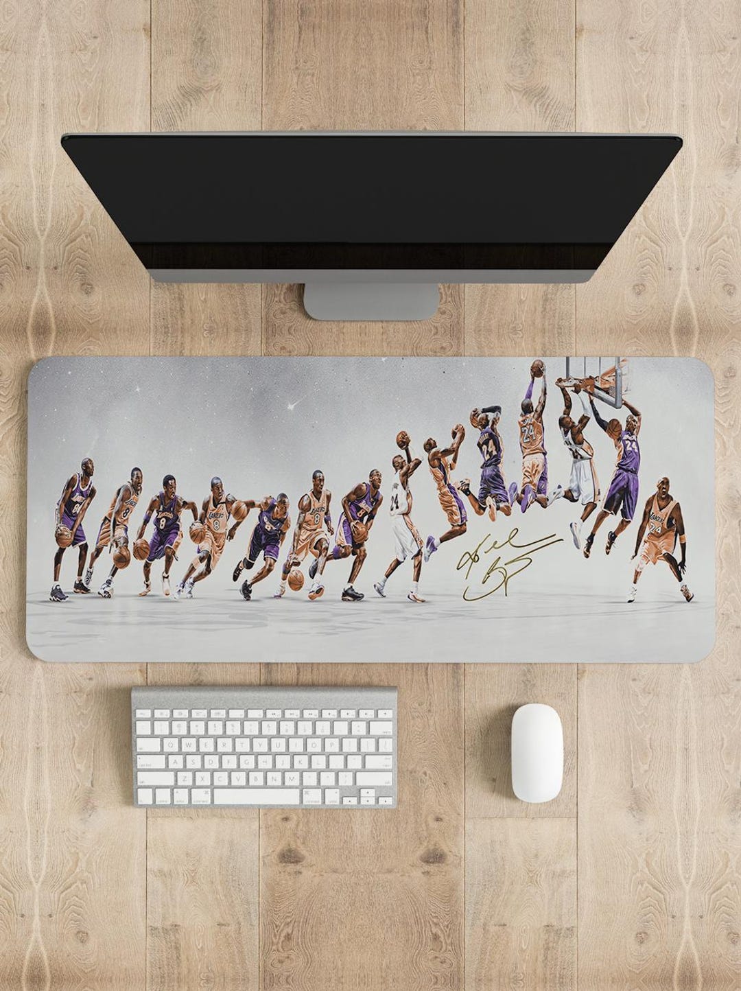 Kobe Bryant Gaming Mouse Pad: Personalized Printing, Stitched Edges - Etsy