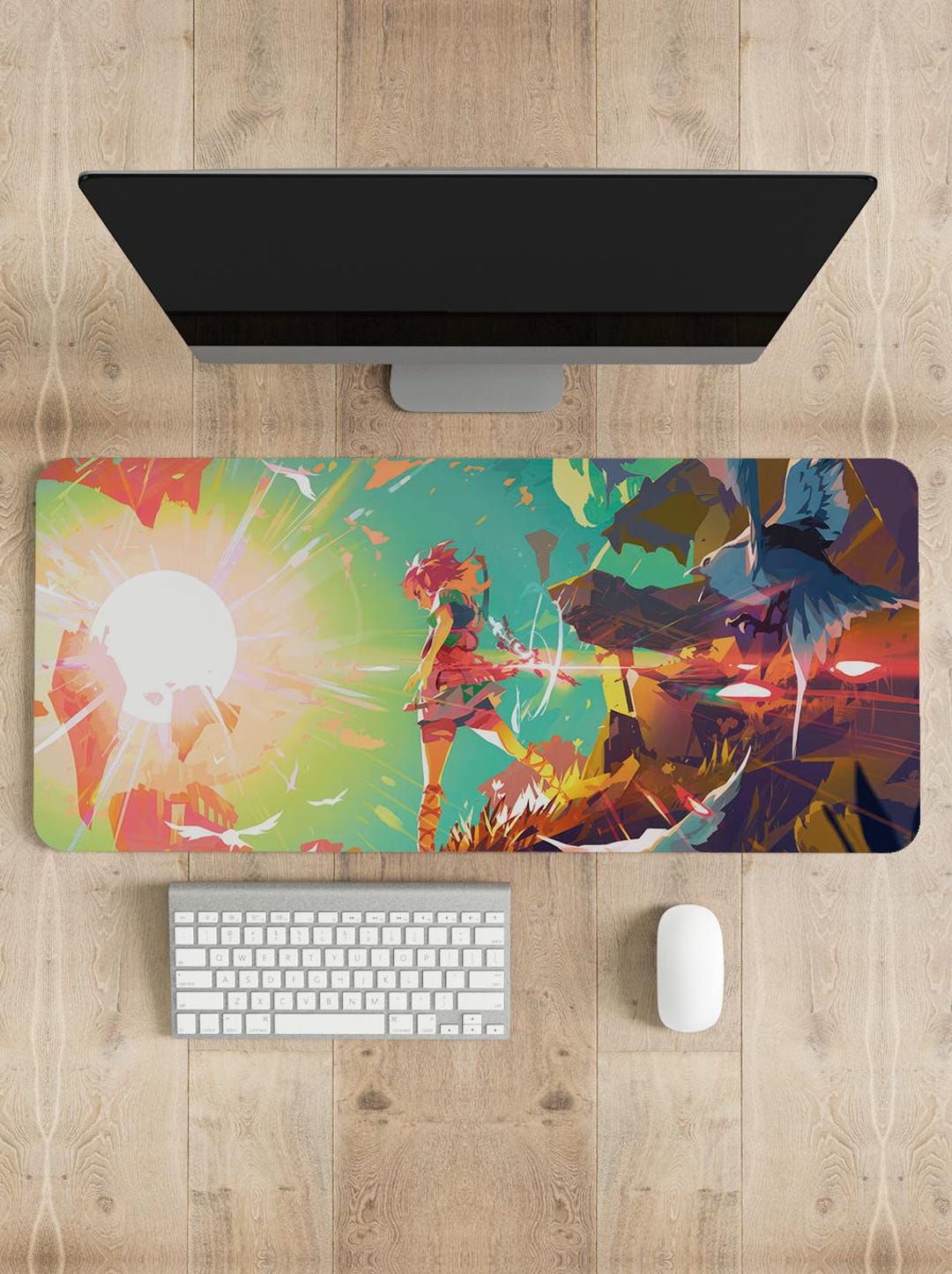 Zelda Gaming Mouse Pad: Vibrant Anime Desk Mat, Personalized Printing ...