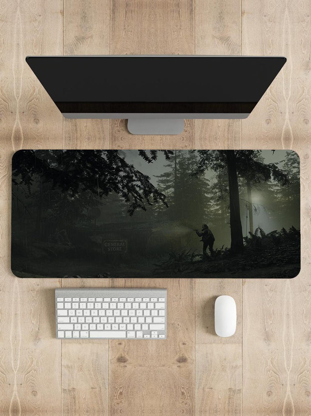 Alan Wake Mouse Pad: Forest Scene Gaming Desk Mat - Etsy