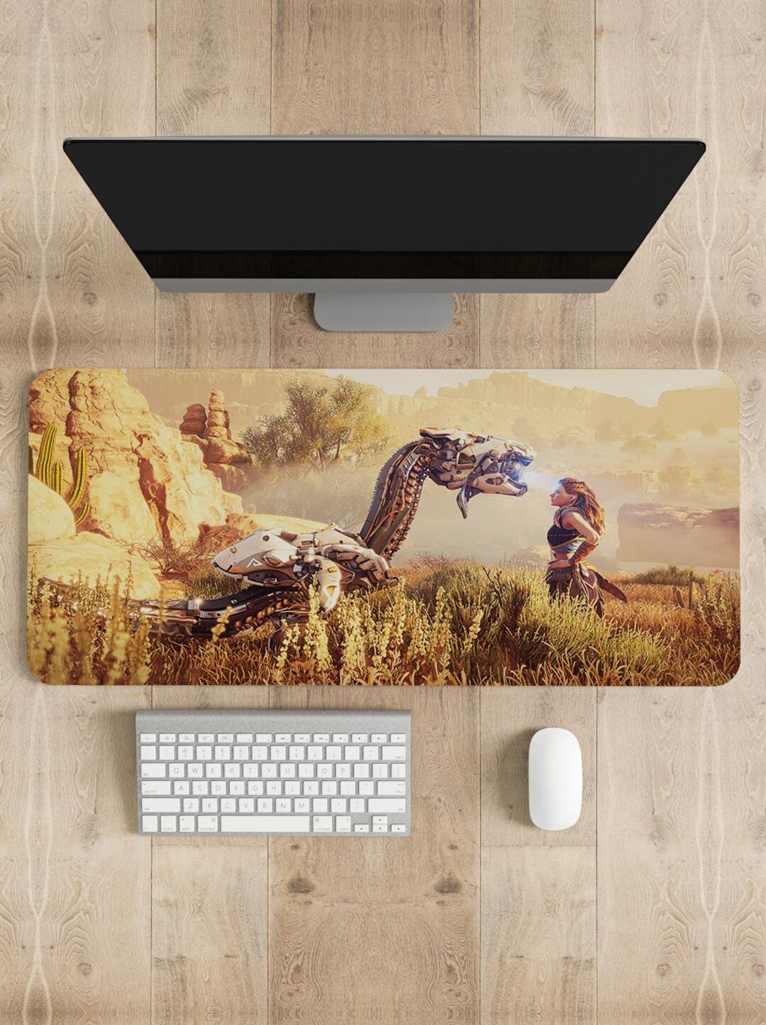 Horizon Zero Dawn Mouse Pad: Stitched Edge Gaming Desk Mat - Etsy