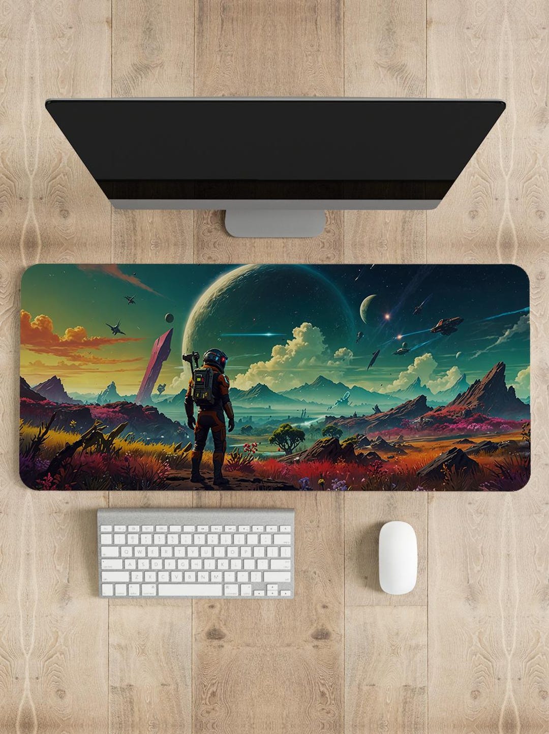 No Man's Sky Mouse Pad | Different Sizes Personalized Printing | Gaming ...
