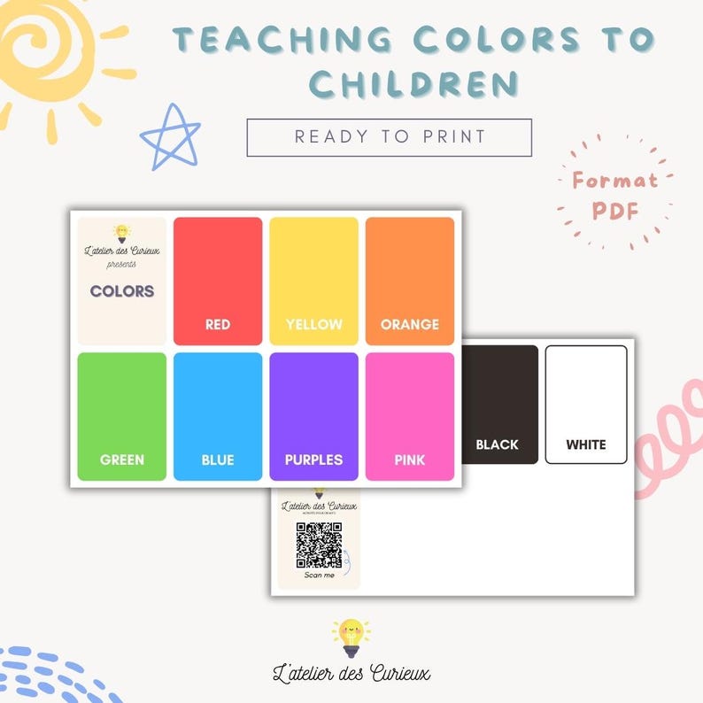 Color Flashcards | Educational Printable PDF | Fun Activity for Kids ...