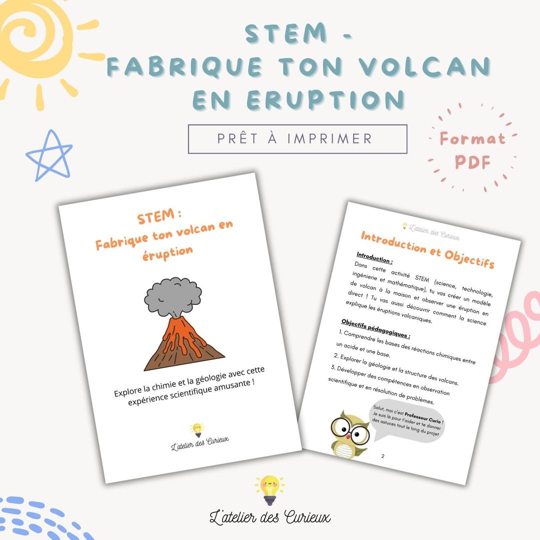 Build Your Own Volcano Educational STEM Kit DIY Science Activity for ...