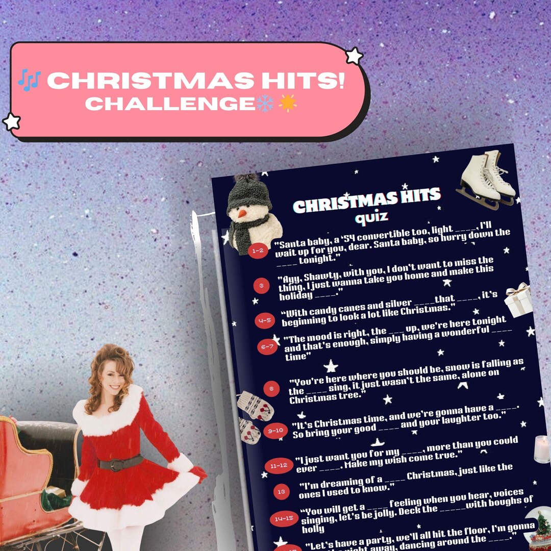 Festive Christmas Music Quiz | Fill in the Gaps From Iconic Holiday ...