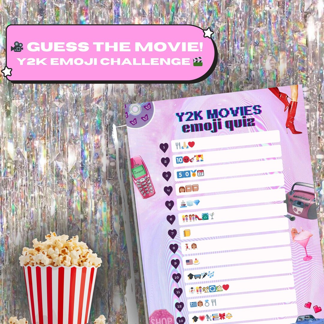Early 2000s Y2K Emoji Quiz | 14 Nostalgic Movie Clues + Answers | Fun ...