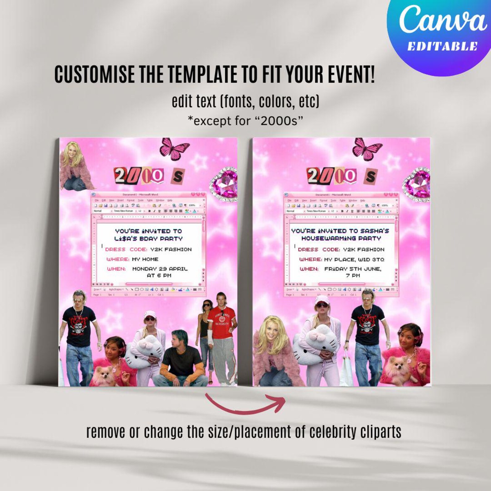 Y2K Party Invitation, Y2K Birthday Invitation, Early 2000s Themed ...