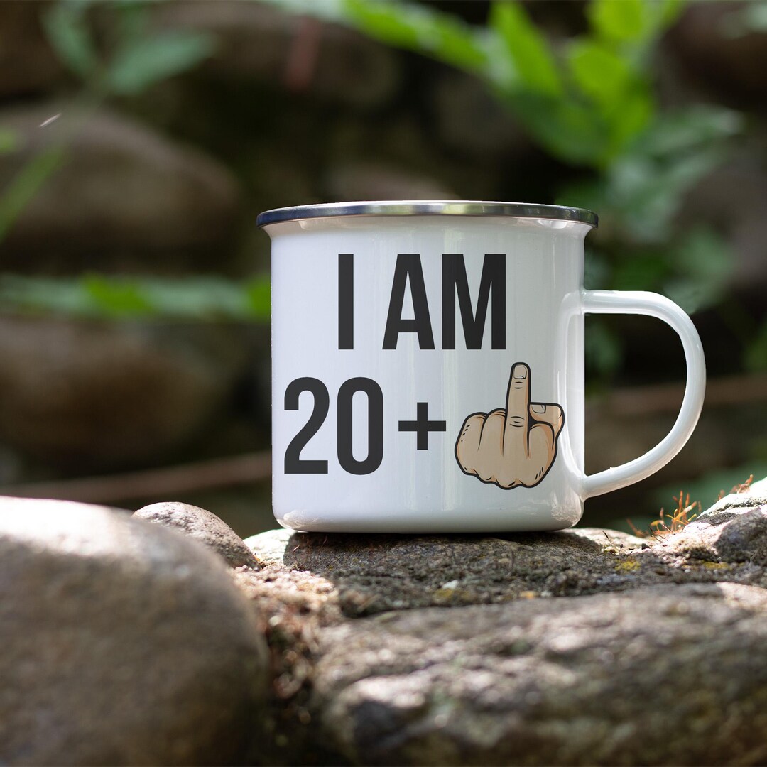 21st Birthday Middle Finger Coffee Mugs, Legal Drinking Age Mug, Funny ...