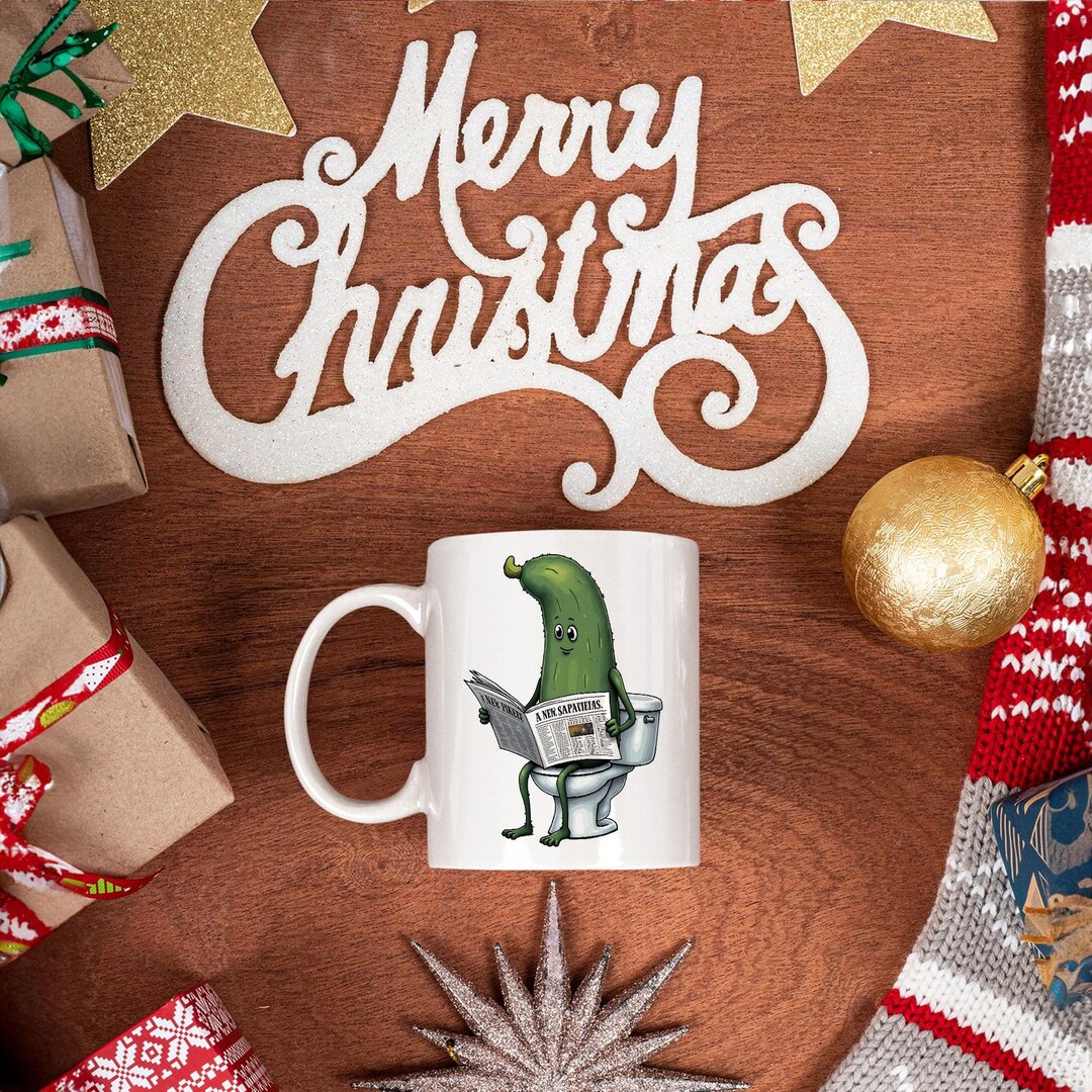 Pickle Toilet Mug - Funny Gift for Men & Women, Novelty Coffee Cup ...