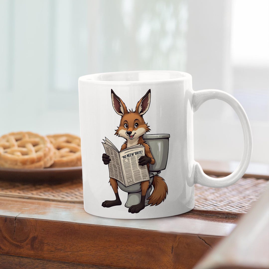 Funny Coyote Mug - Wild Animal Coffee Cup, Hilarious Coyote Lover Gift ...