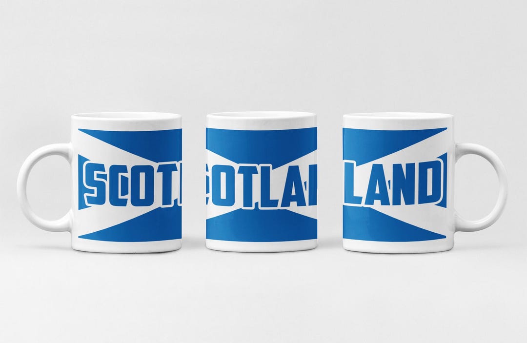 Scotland Flag Coffee Mugs, Scottish National Flag Designs, Scotland ...