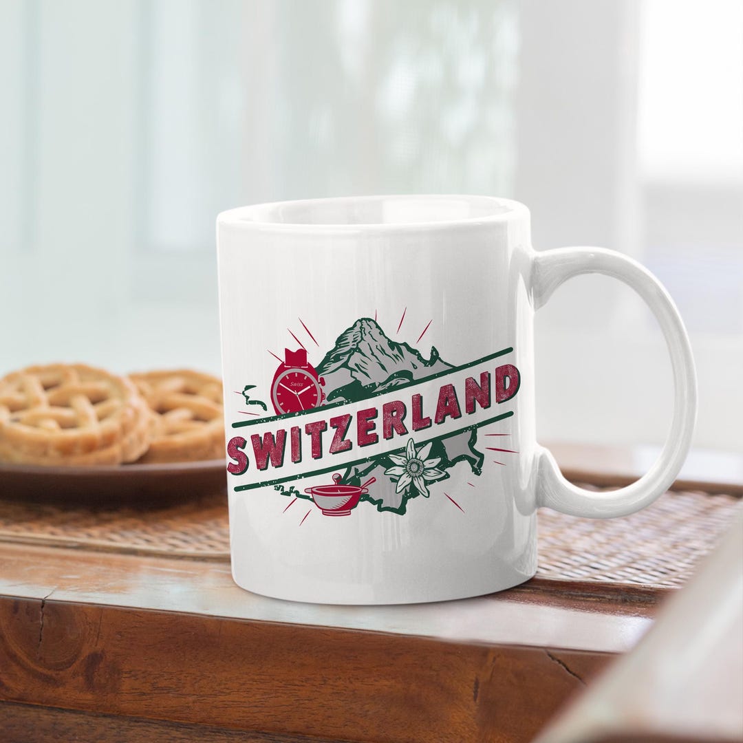 Switzerland Coffee Mug, Switzerland Coffee Tea Cup, Switzerland Country ...