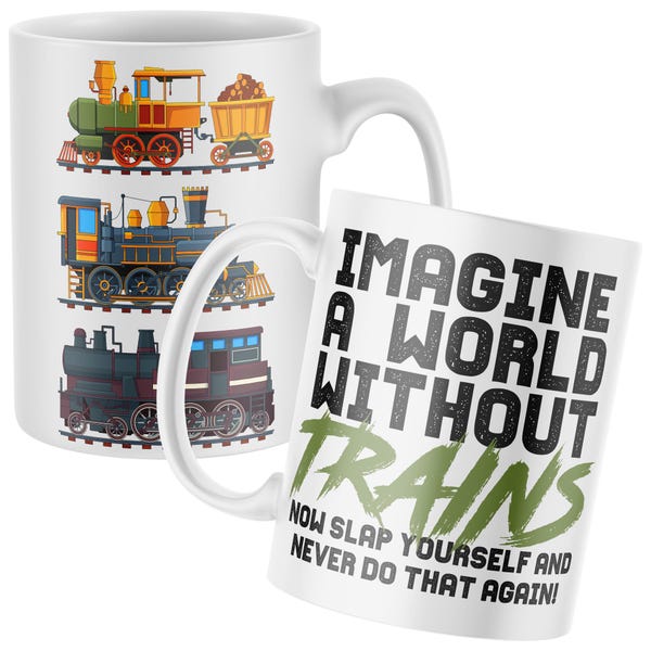 Train Travel Mug - Etsy UK