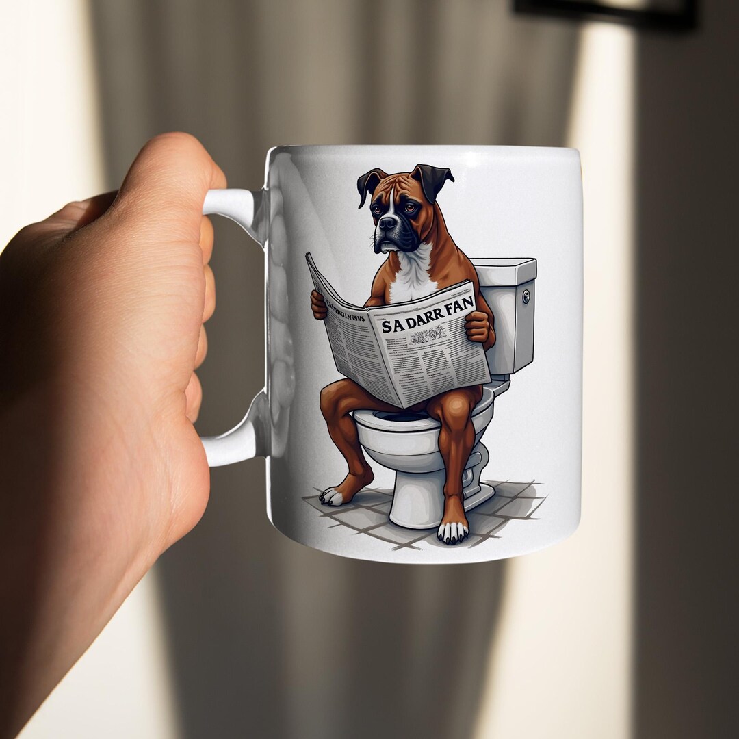 Boxer Mug, Funny Boxer Coffee Cup, Boxer Dog Gift, Joke Present, Boxer ...