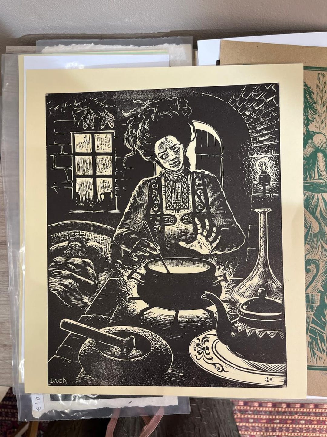 Gjergj Elez Alia, Handprinted Lino Print Cut - Etsy