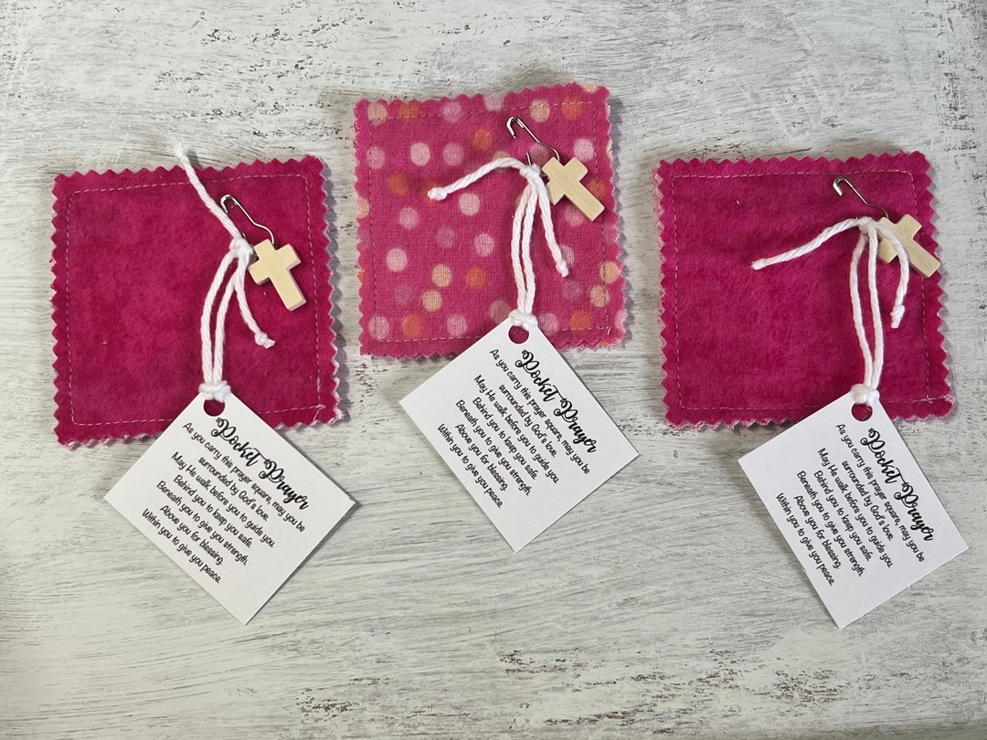 Pocket Prayer Squares, Hand Made Gift for Friend, Remberance Gift ...