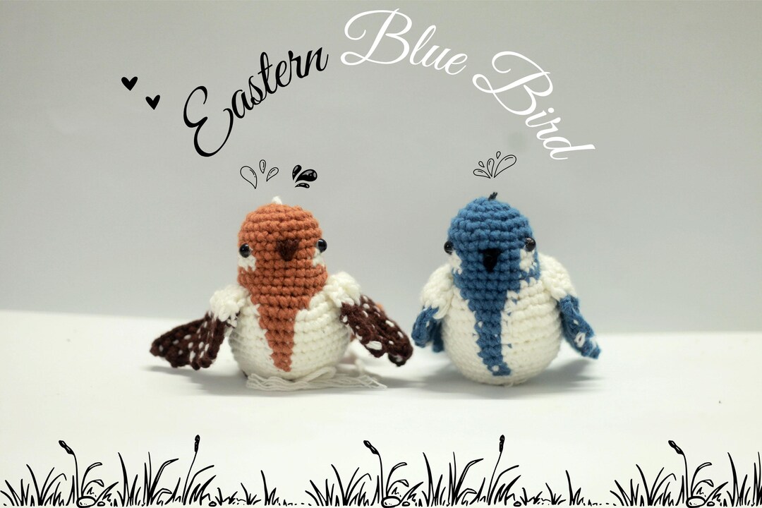 Easter Blue Bird Crochet Pattern Adorable Amigurumi Easter Blue Bird ...