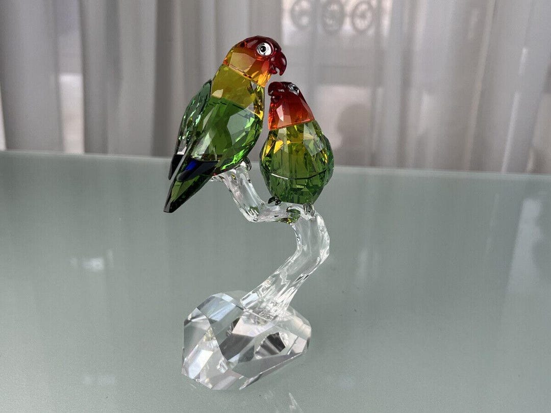 Swarovski Figurine 5379552 Parrots Inseparable Lovebirds 16 Cm. Top ...