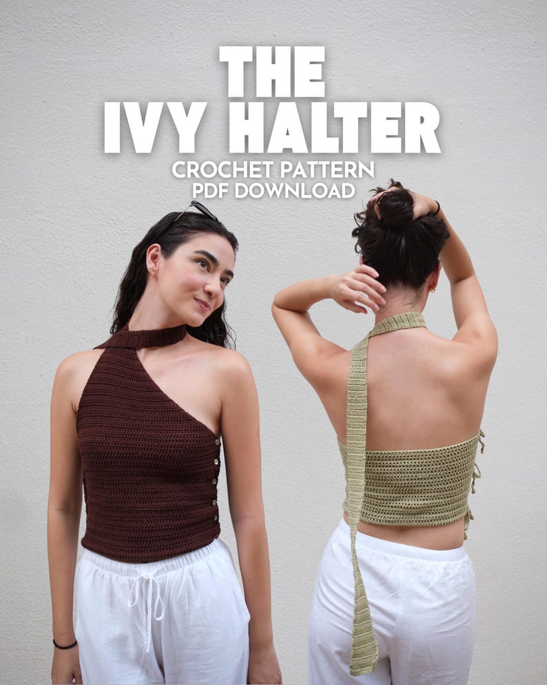 The Ivy Halter Crochet Pattern by Mish.smish | Beginner Friendly ...