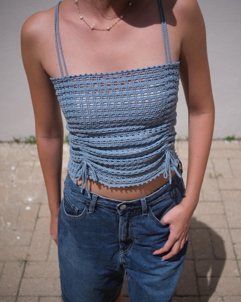 The Scrunchie Top Crochet Pattern PDF | by Mish.smish - Etsy UK