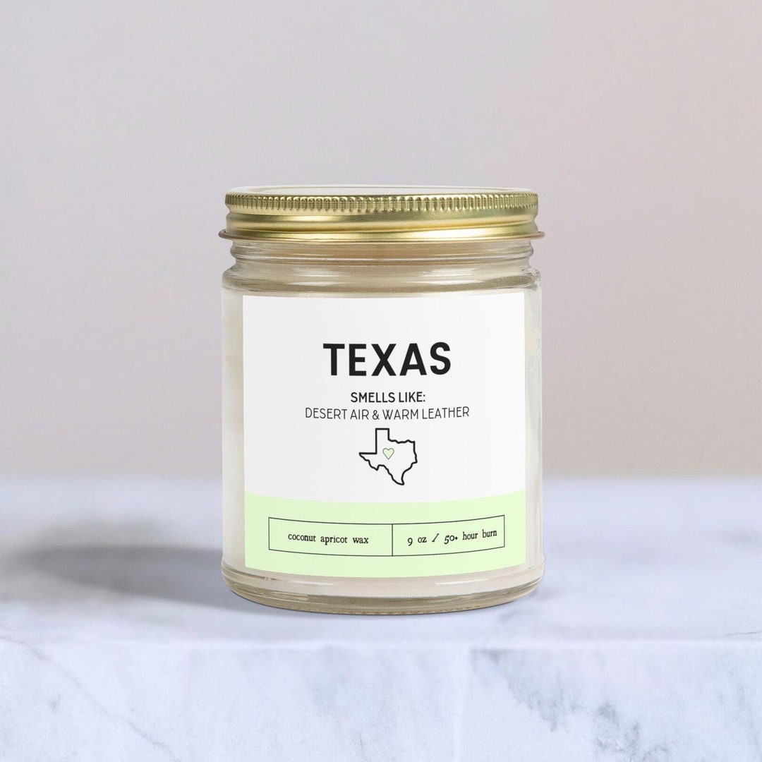 Texas Candle, Texas Gift, New Home, Hostess Gift, State Candles ...