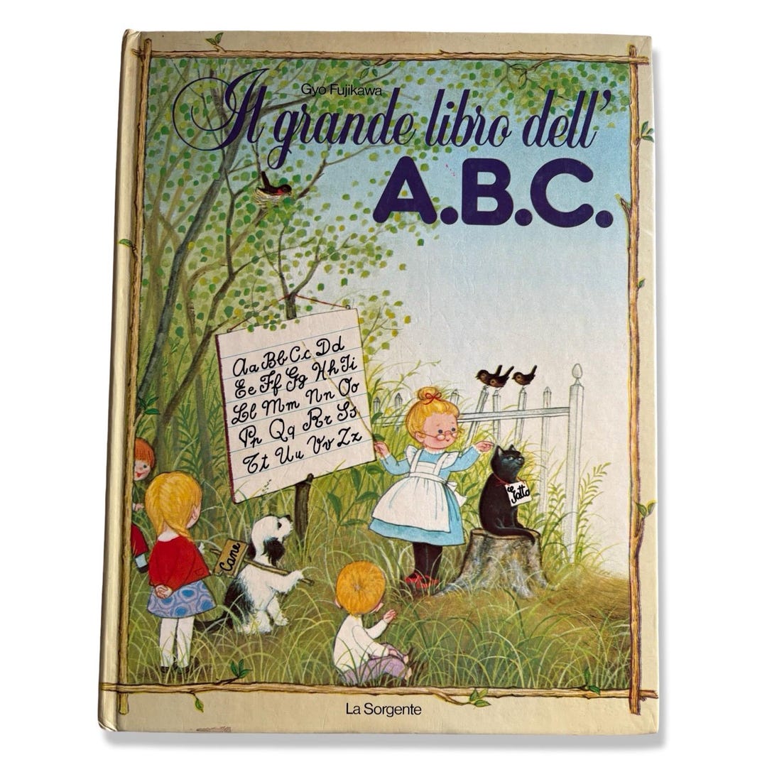 Vintage Children’s A to Z Picture Book in Italian - Etsy