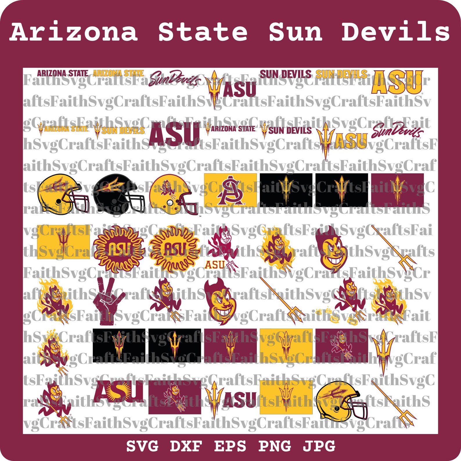 Sun Devils SVG Bundle, Arizona State Football, SVG Bundle, Cricut ...