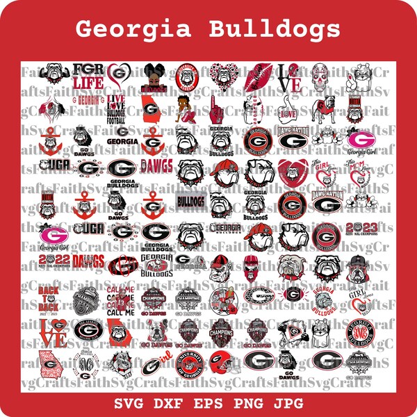 Georgia Bulldogs Svg - Etsy