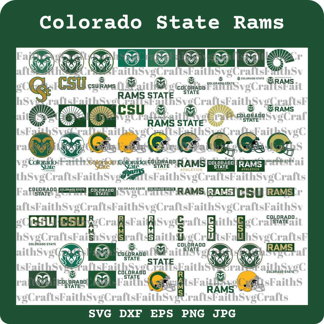 Rams SVG Bundle, Colorado State Football, SVG Bundle, Cricut, Printable ...