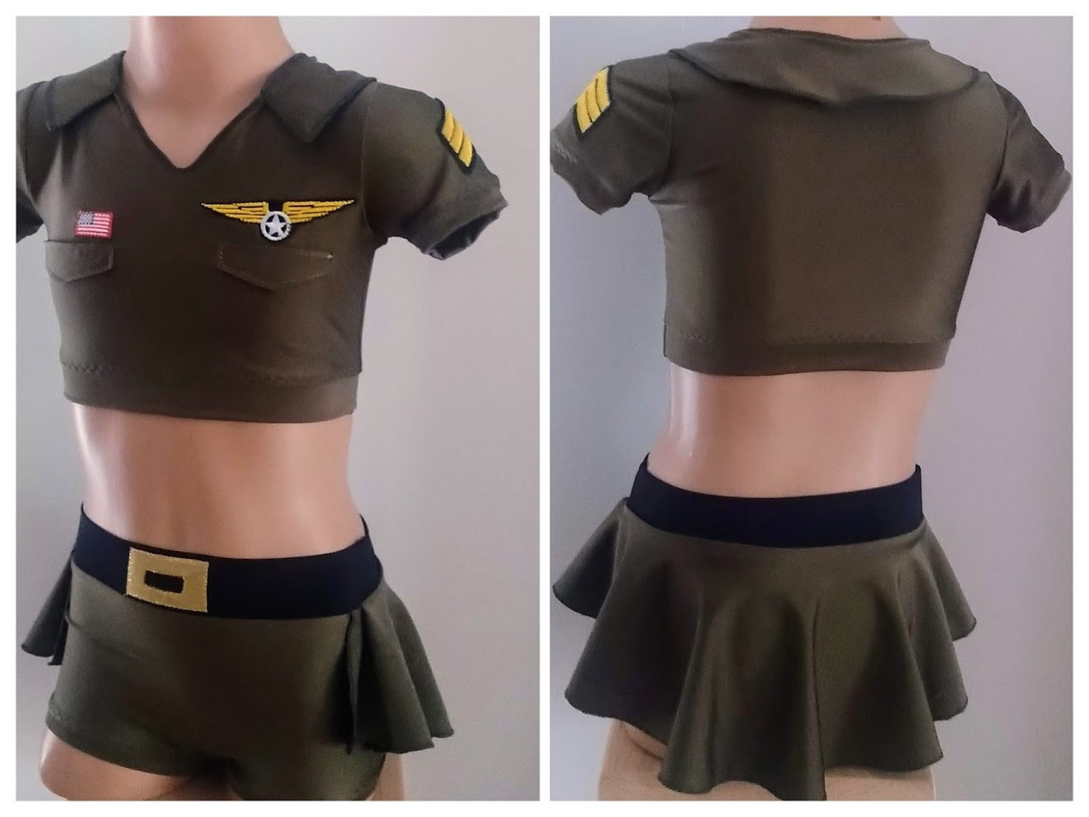 Military Inspired Dance Costume Military Cheerleading - Etsy